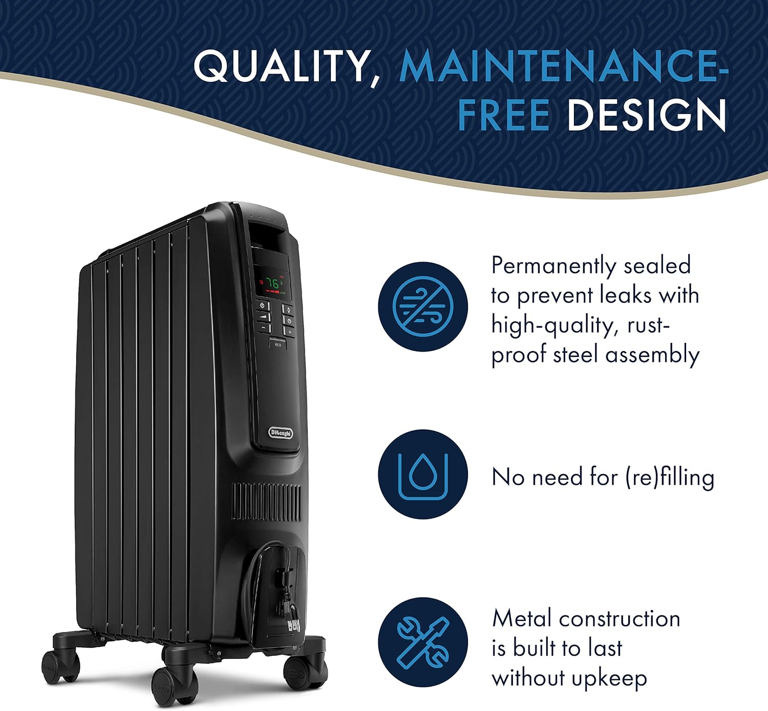 DeLonghi TRD40615EBK Dragon Digital Radiator Heater Review - HeatAd.com